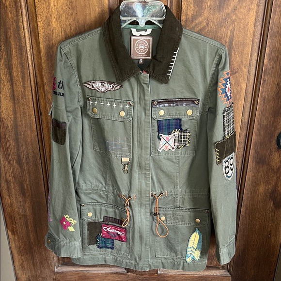Double D Ranch | Jackets & Coats | Double D Ranch Olive Patchwork Field ...